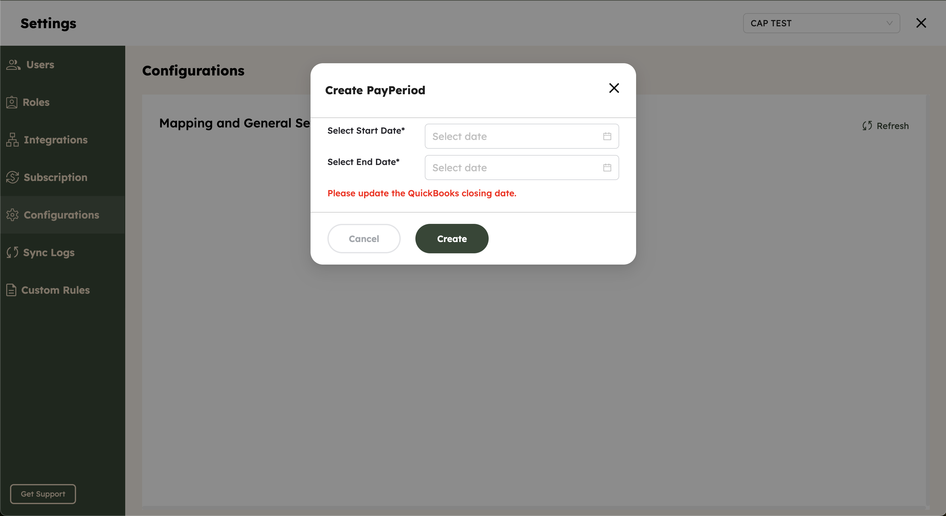 Quickbooks email is not verified | CostAllocation Pro Knowledge Base